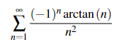 Solved DE (-1)" arctan (n) n2 | Chegg.com
