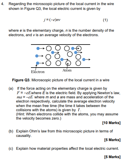 Solved 4. Regarding the microscopic picture of the local | Chegg.com