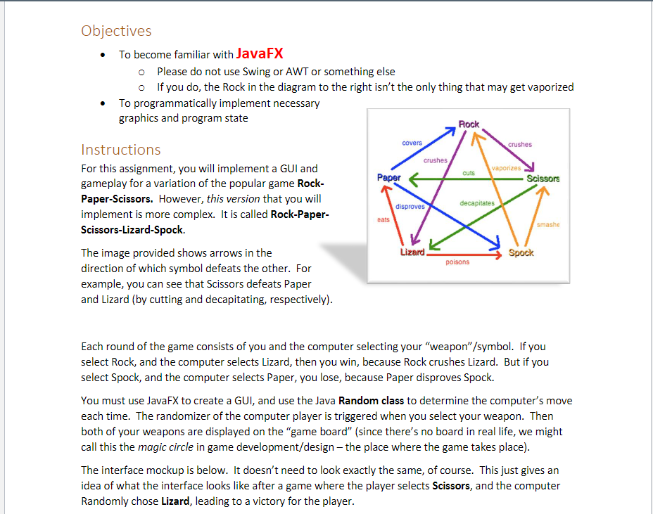 Solved Objectives • To become familiar with JavaFX Please do | Chegg.com