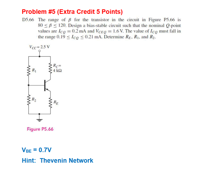 Solved Problem #5 (Extra Credit 5 ﻿Points)D5.66 ﻿The range | Chegg.com