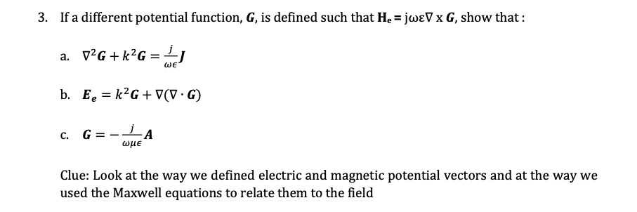 Solved 3. If a different potential function, G, is defined | Chegg.com