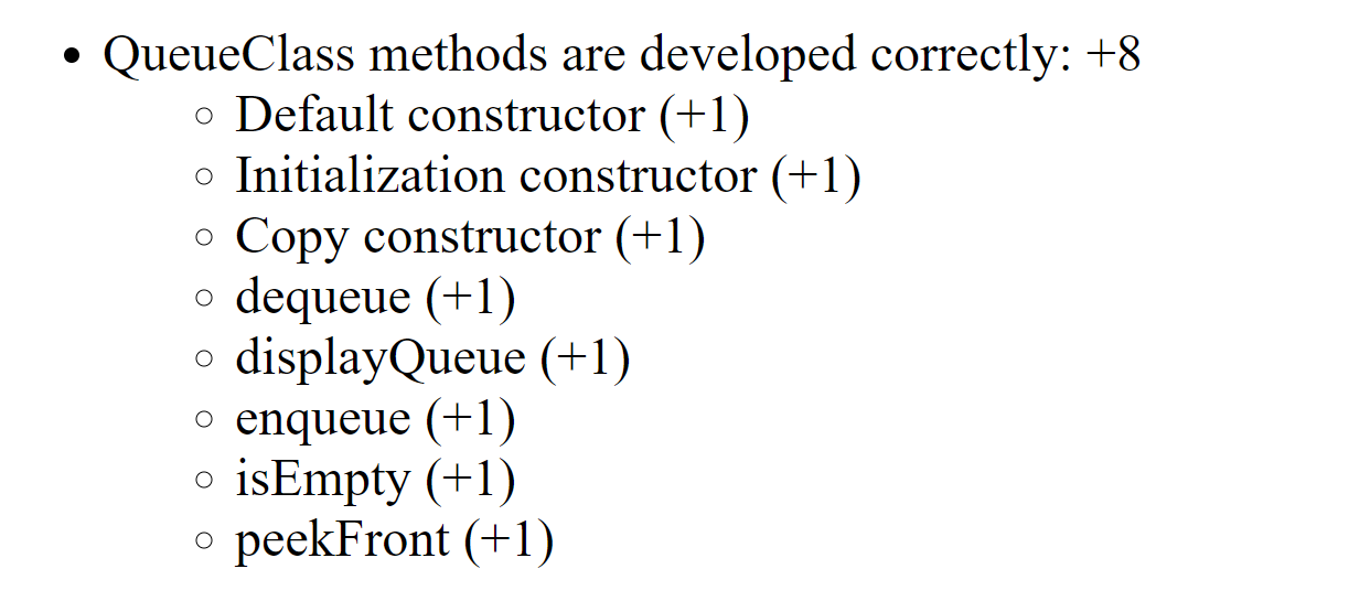 Solved I need help writing this class: queueClass here is | Chegg.com