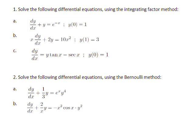 Solved Evaluate the following integrals: -2 2vy 1. So I 5x3 | Chegg.com