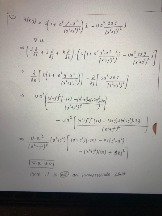 Solved Problem 5: Two of the velocity flows in Problem 4 are | Chegg.com