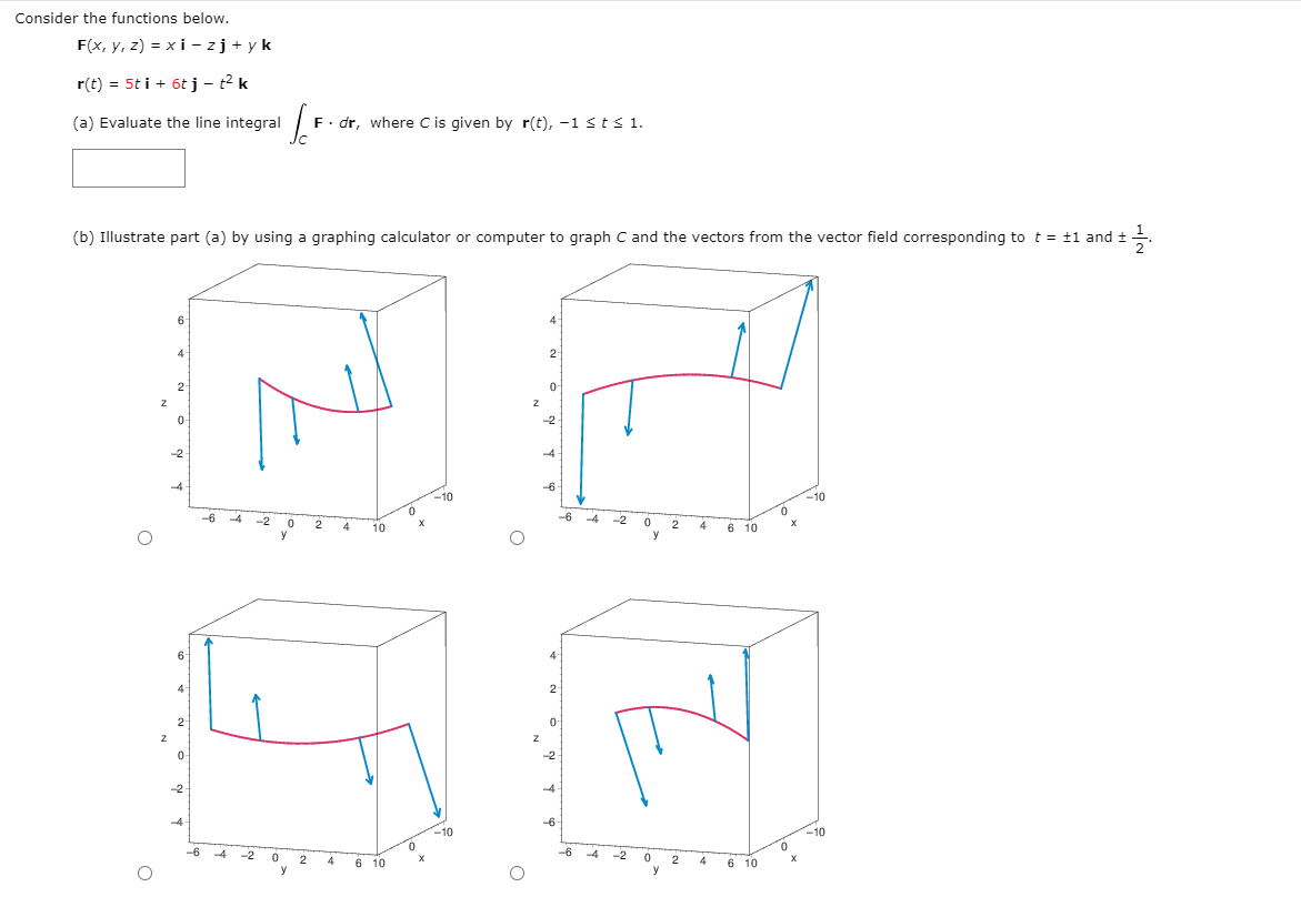 Solved Consider the functions below. F(x,y,z) = xi- zj+ y k | Chegg.com