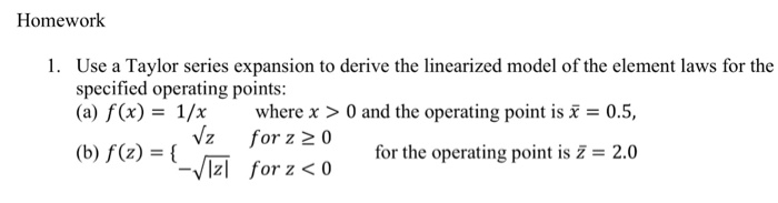 Solved Homework Use a Taylor series expansion to derive the | Chegg.com