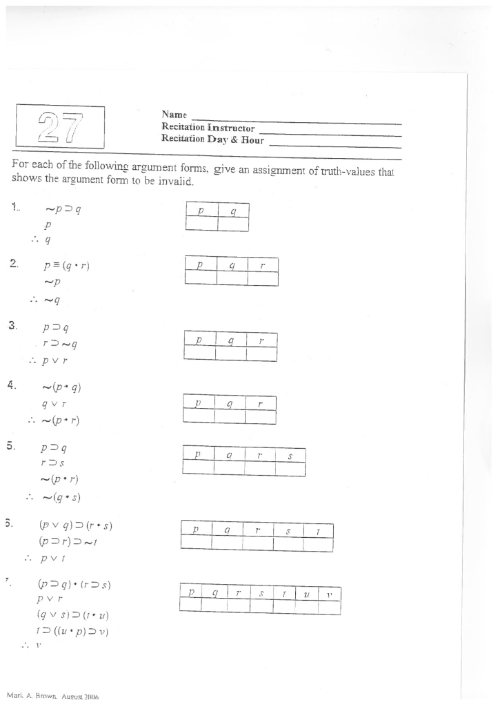 Solved Name Recitation instructor Recitation Day & Hour 14 | Chegg.com