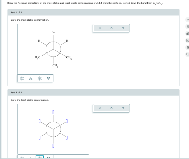 Solved Draw the Newman projections of the most stable and | Chegg.com