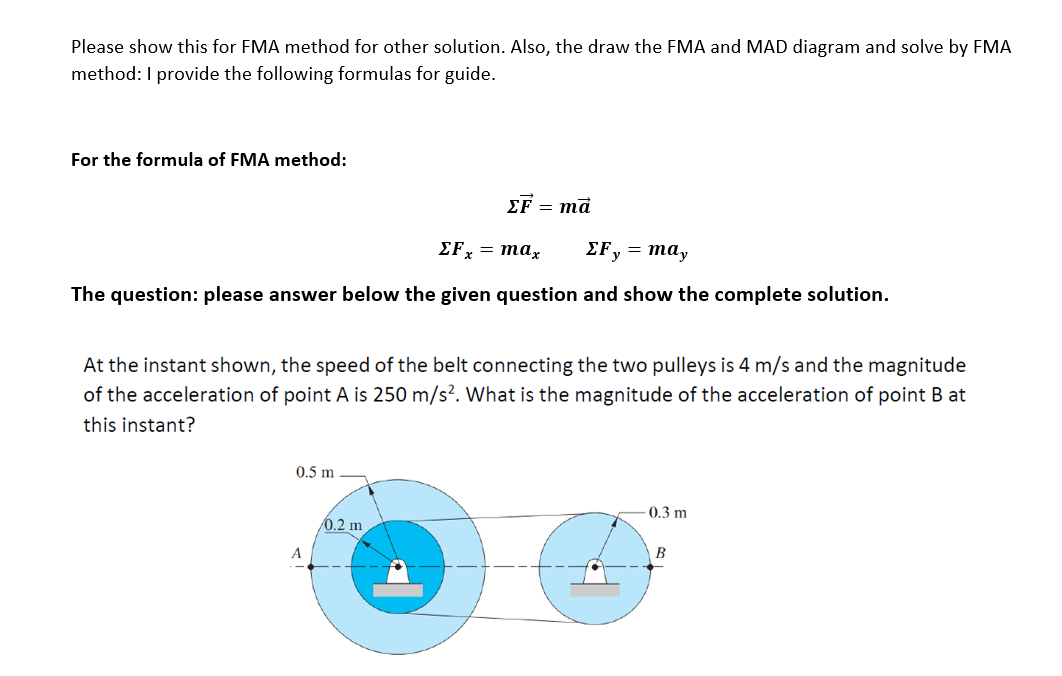 Solved Please show this for FMA method for other solution. | Chegg.com