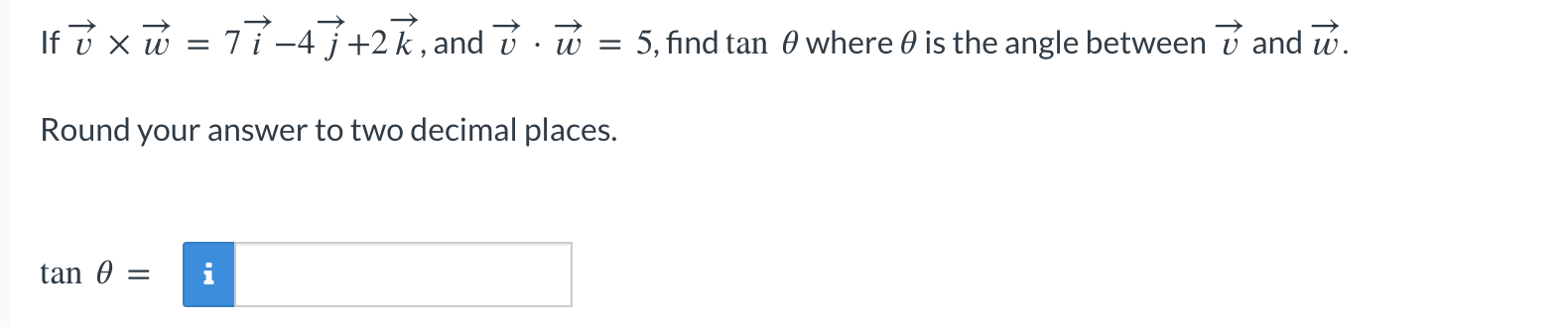 Solved If vec(v)×vec(w)=7vec(i)-4vec(j)+2vec(k), ﻿and | Chegg.com