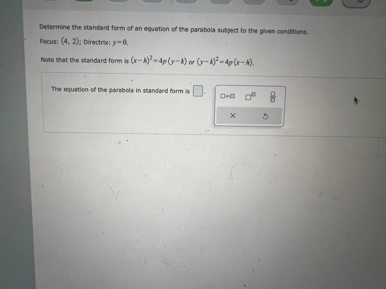 Solved Determine the standard form of an equation of the | Chegg.com