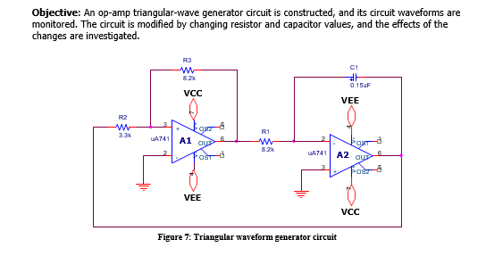 Objective: An op-amp triangular-wave generator | Chegg.com