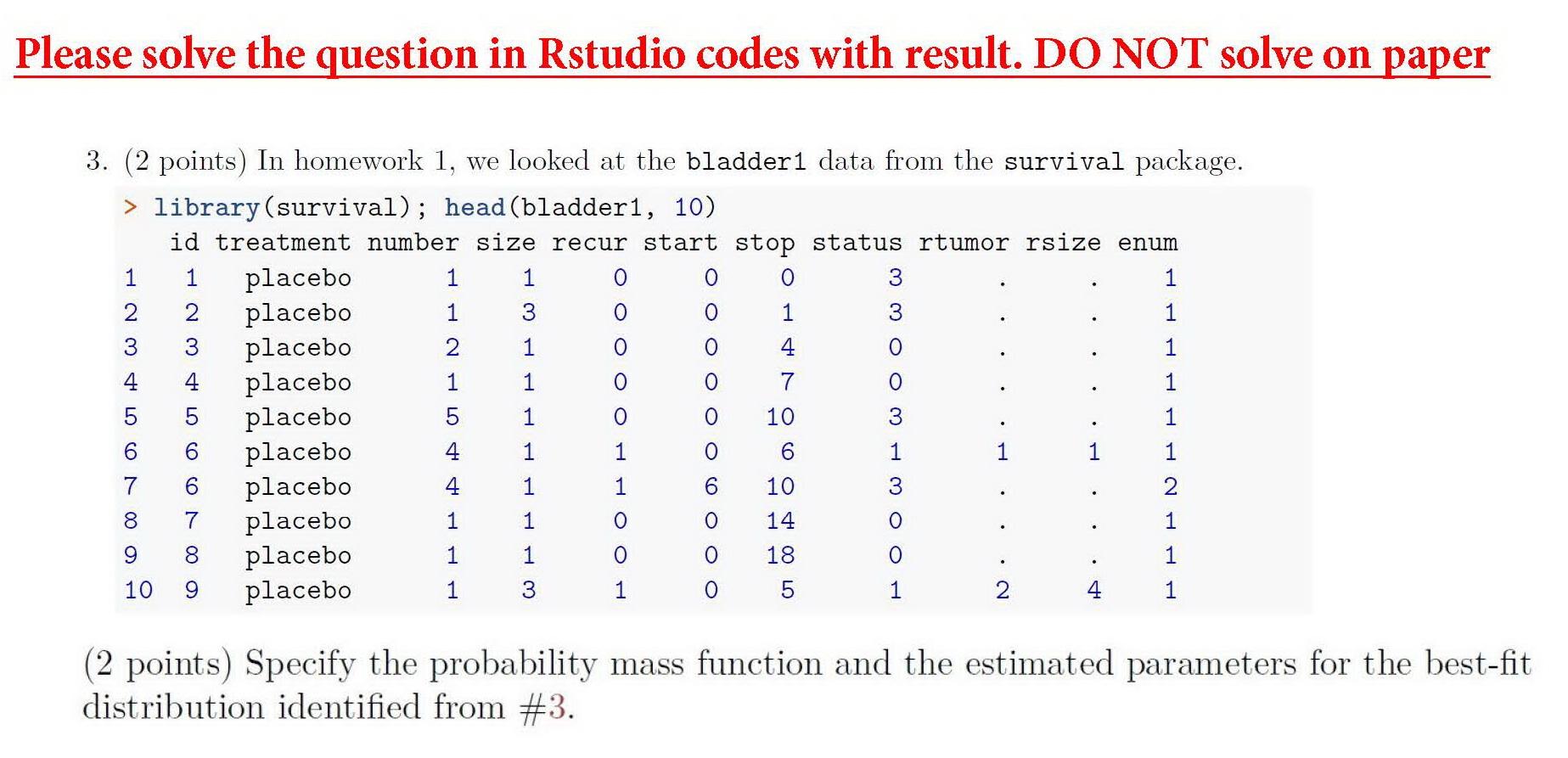 Solved Please solve the question in Rstudio codes with | Chegg.com