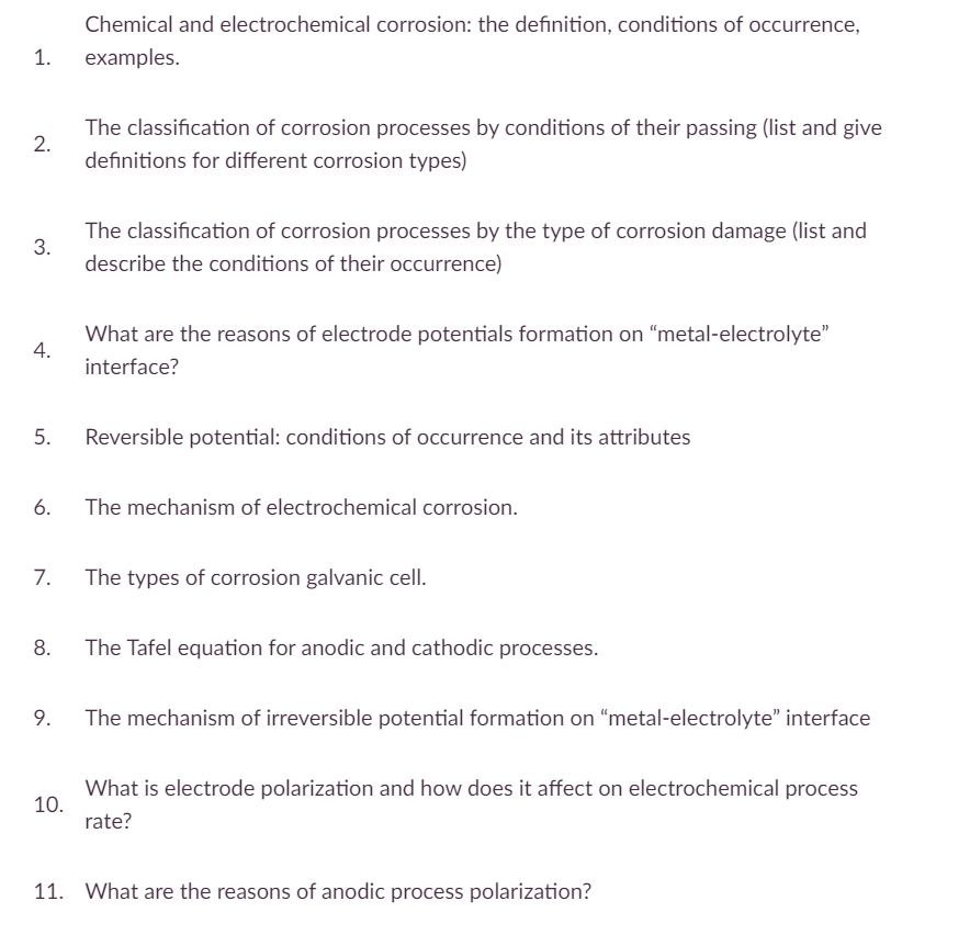 Solved Help me answer the Questions about Corrosion and | Chegg.com
