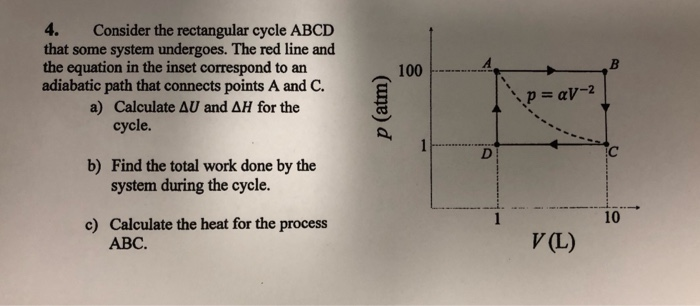 Solved 4. Consider the rectangular cycle ABCD that some | Chegg.com