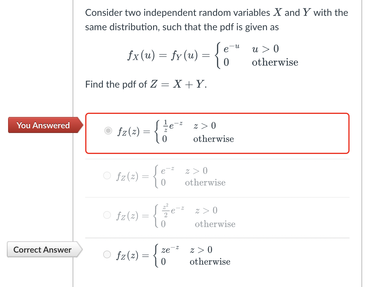 Solved Consider two independent random variables X and Y | Chegg.com