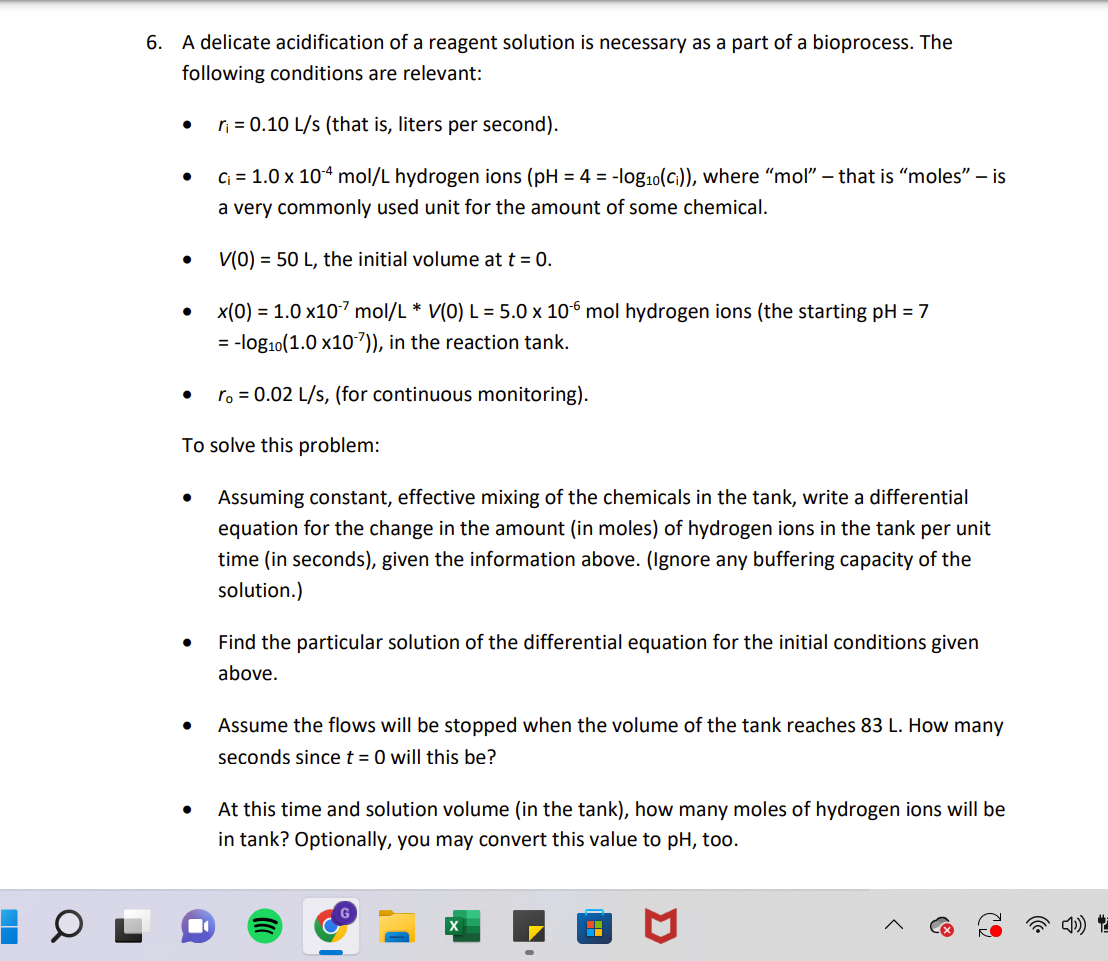 Solved A delicate acidification of a reagent solution is | Chegg.com