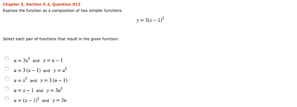 Solved Chapter 5, Section 5.2, Question 012 Incorrect | Chegg.com