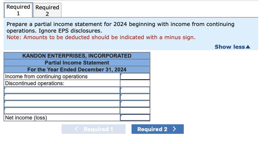 Solved Exercise 4-8 (Algo) Discontinued operations; disposal | Chegg.com