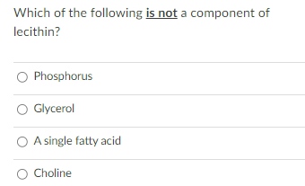 Which of the following is not a component | Chegg.com