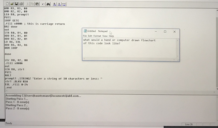 Solved AND R3. R3. #0 AND R2. R2. #0 LEA R0. prompt 1 PUTS | Chegg.com