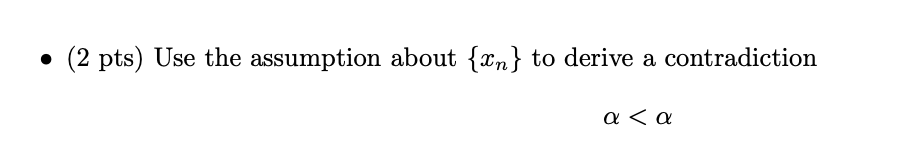 Solved 5a) (10 pts) Let {xn} be a non-decreasing sequence | Chegg.com