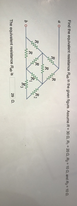 Solved Find the equivalent resistance Rab in the given | Chegg.com