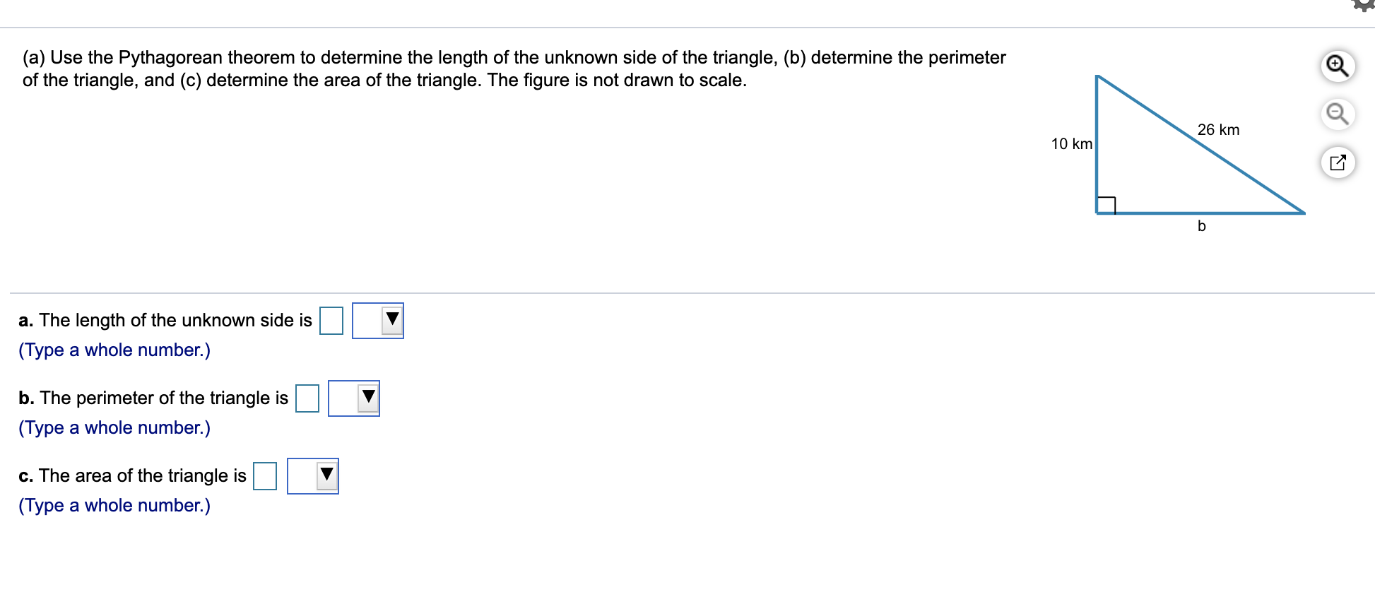Solved (a) Use the Pythagorean theorem to determine the | Chegg.com