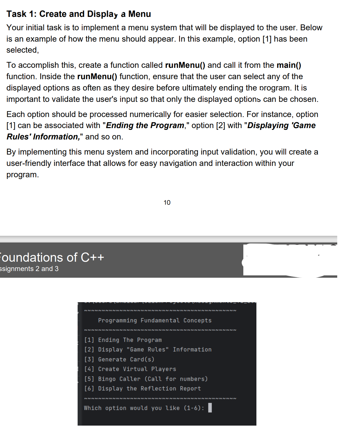 Solved Programming Fundamental Concepts[1] ﻿Ending The | Chegg.com