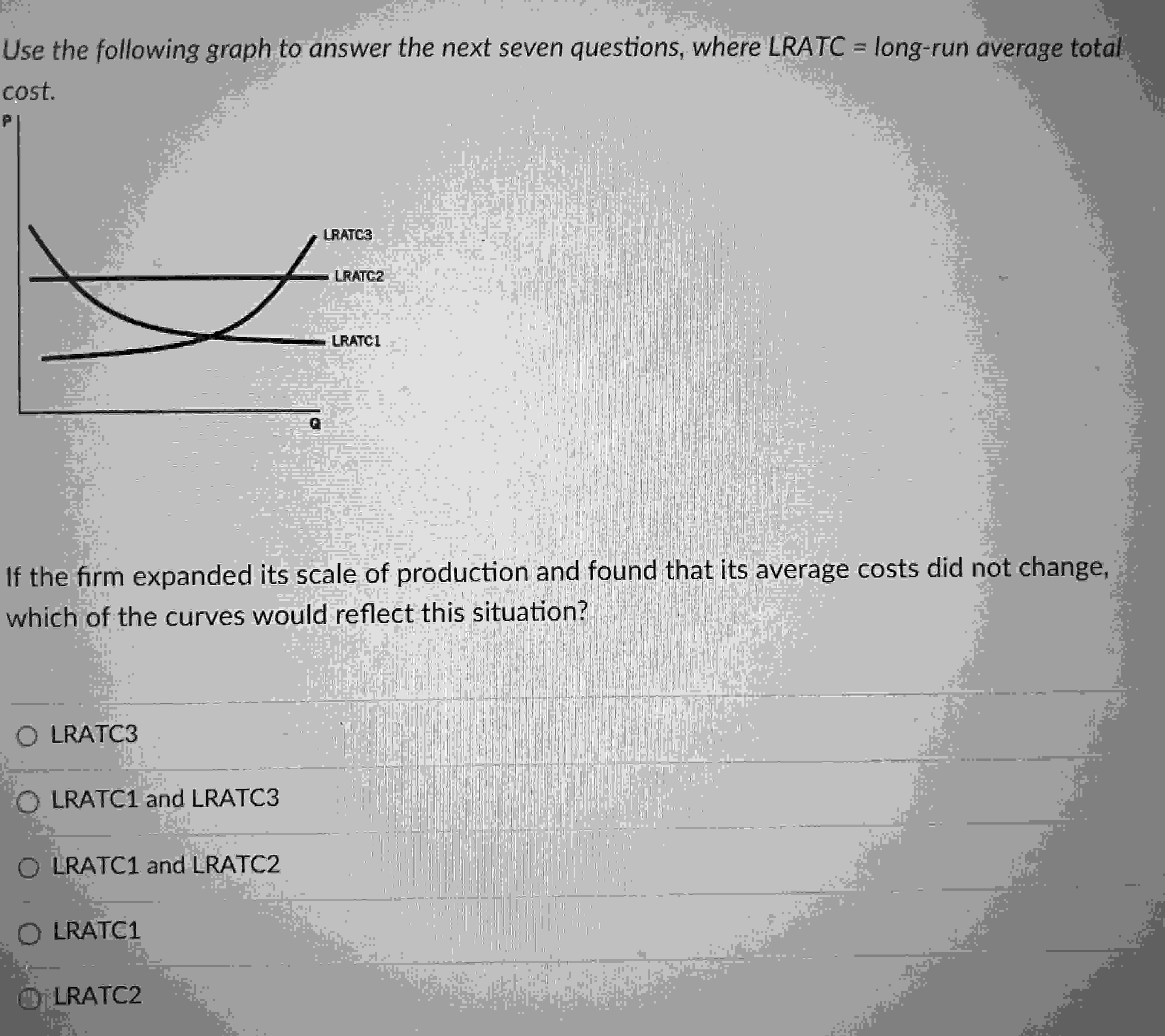 Solved Use the following graph to answer the next seven | Chegg.com
