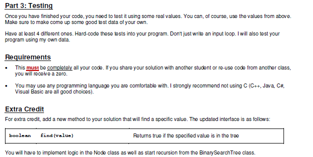 Solved Part 1 Node Class Overviow In Recursively Defined 3144