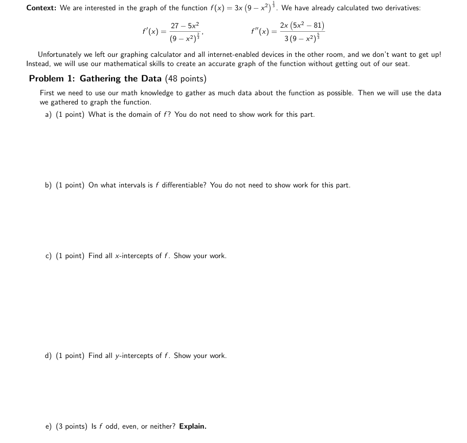 Solved Context: We ﻿are interested in ﻿the graph of ﻿the | Chegg.com