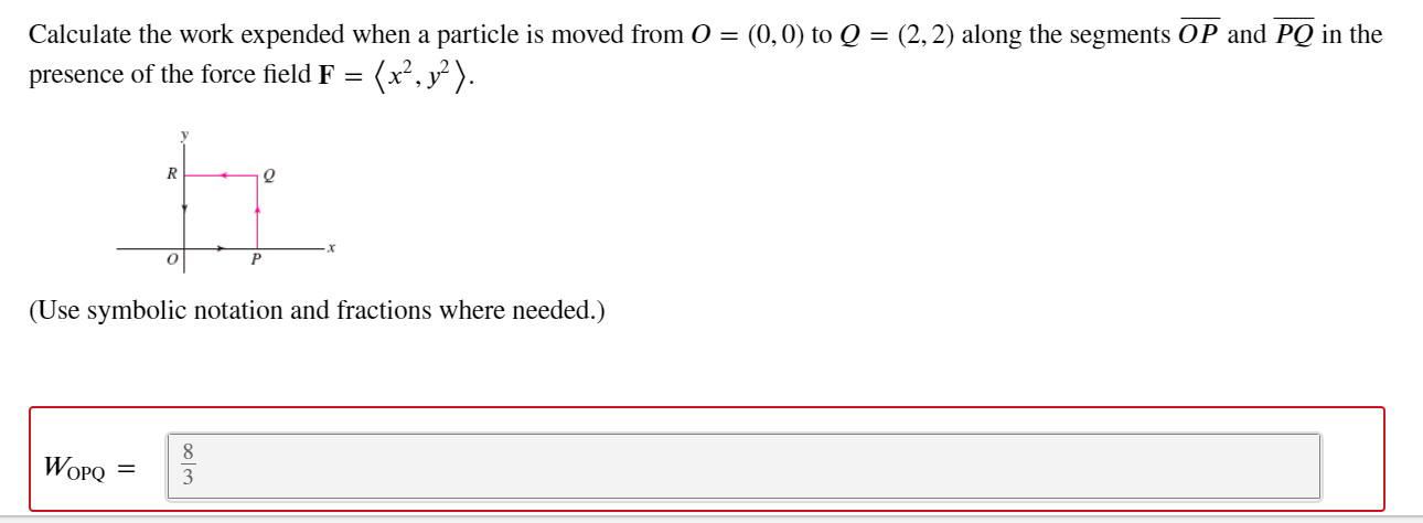 Solved Calculate the work expended when a particle is moved | Chegg.com