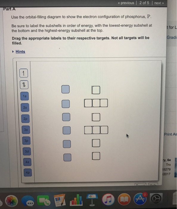 Solved « previous | 2 of 5 next » Use the orbital-filing | Chegg.com