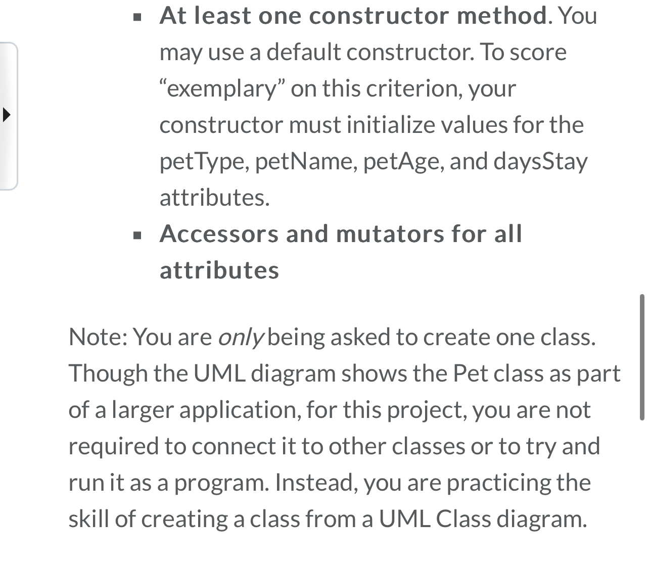 Solved IT 145 Pet BAG Specification Document Overview | Chegg.com