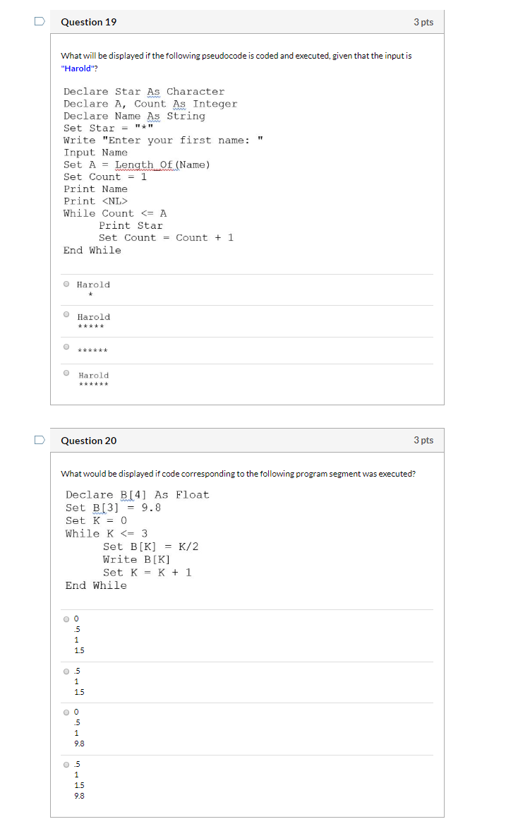 Solved U Question 1 3 pts One of the most important | Chegg.com