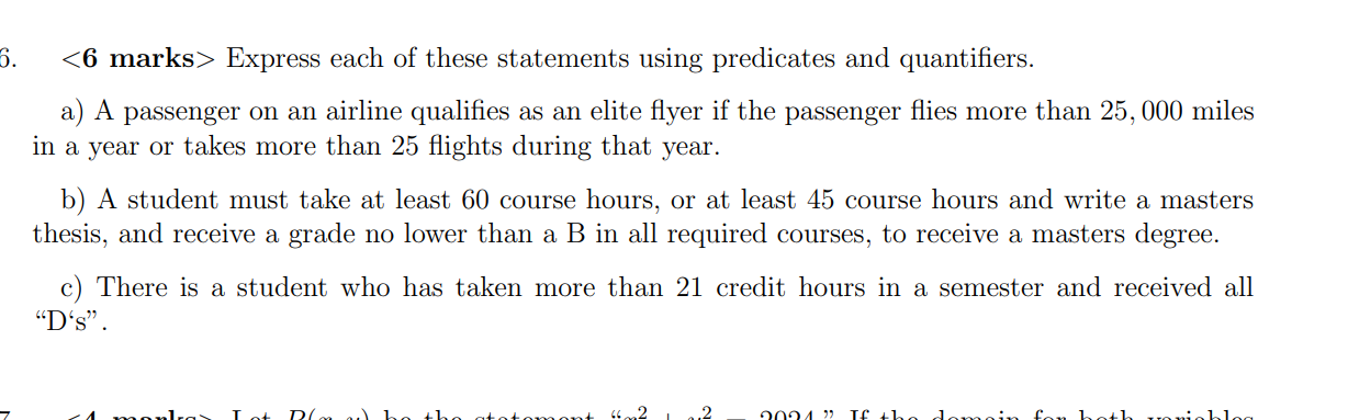 Solved ﻿Express each of these statements using | Chegg.com