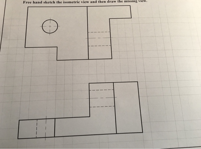 Solved Free hand sketch the isometric view and then draw the | Chegg.com