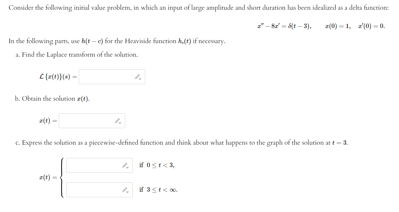 Solved Consider The Following Initial Value Problem In 0265