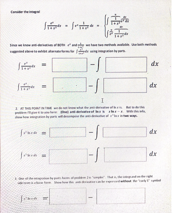 Solved Consider the integral Since we know anti-derivatives | Chegg.com