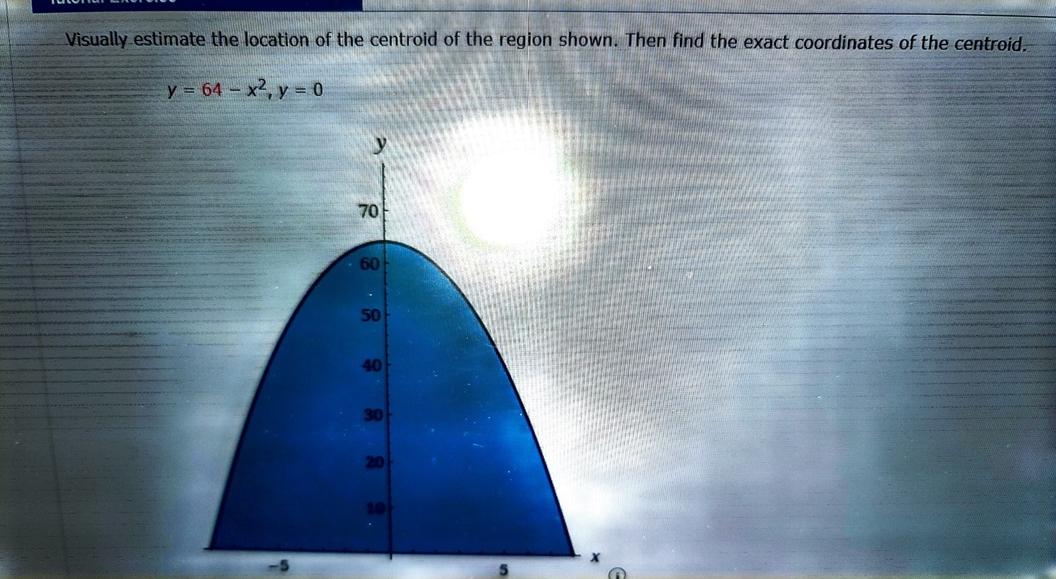 Solved Visually estimate the location of the centroid of the | Chegg.com