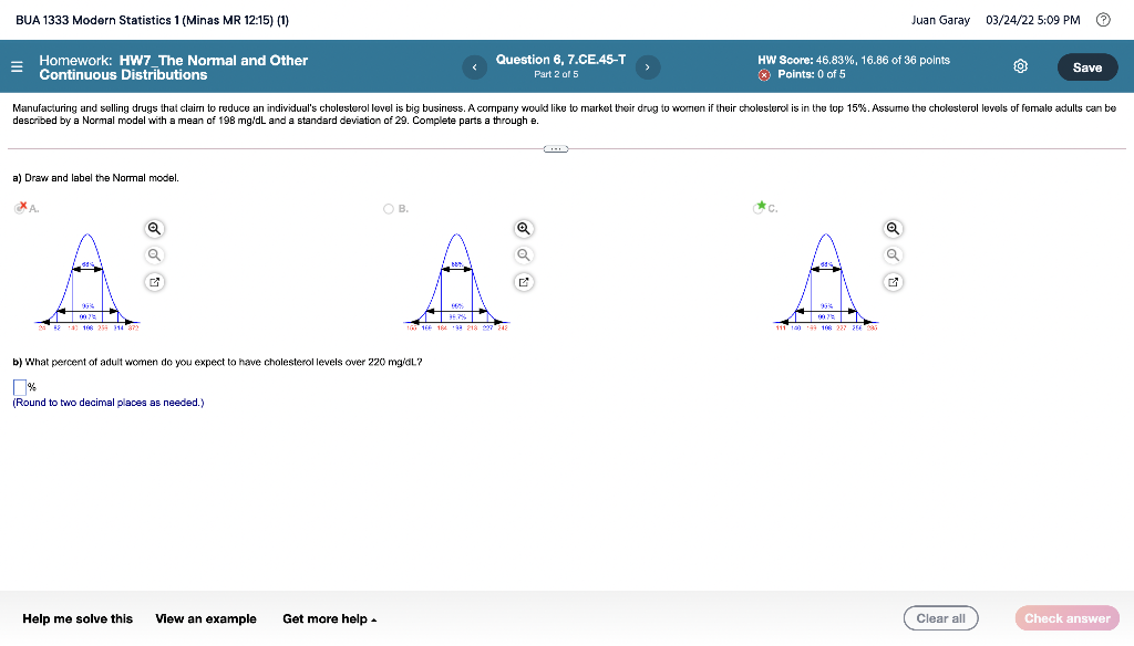 Solved BUA 1333 Modern Statistics 1 (Minas MR 12:15) (1) | Chegg.com
