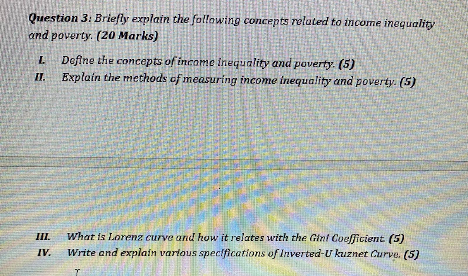 Solved Question 3: Briefly explain the following concepts | Chegg.com