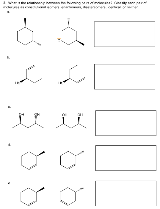 Solved What is the relationship between the following pairs | Chegg.com
