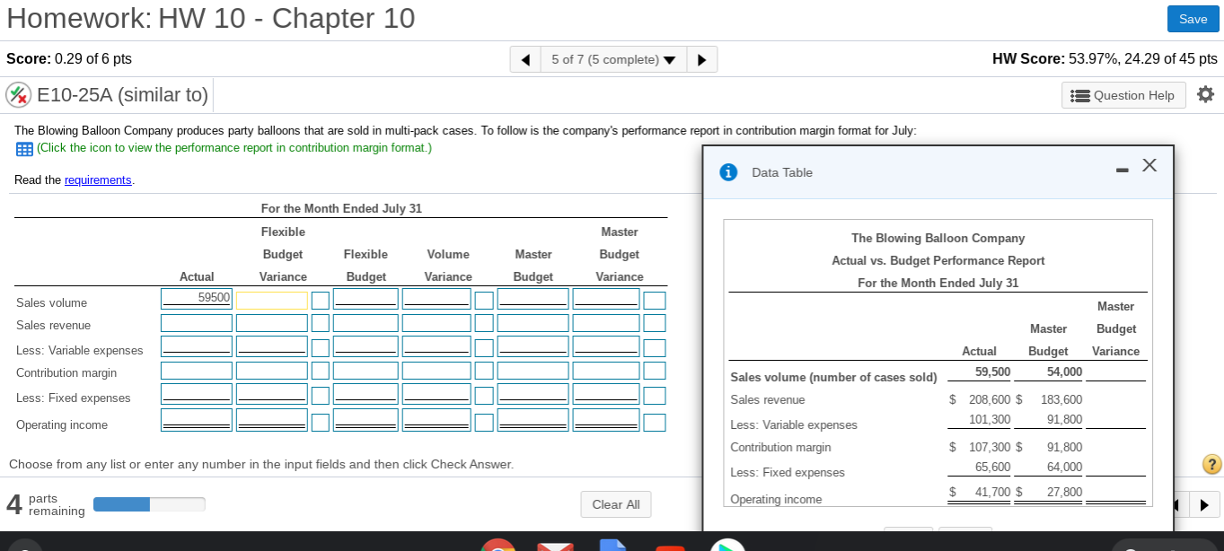 Solved Homework: HW 10 - Chapter 10 Save Score: 0.29 of 6 | Chegg.com Solved Homework: HW 10 - Chapter 10 Save Score: 0.29 of 6 | Chegg.com