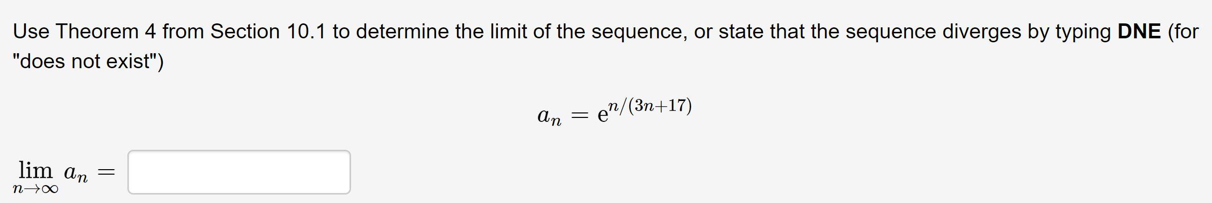 Solved Use Theorem 4 From Section 10 1 To Determine The