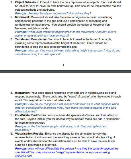 WE ARE USING PYTHON LANGUAGE. THERE ARE THREE CATS. | Chegg.com
