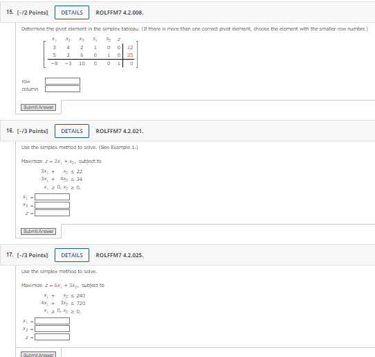 Solved Set up the simplex tableau for the exercise. Do not | Chegg.com