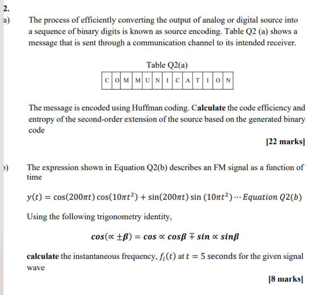 Solved 2. a) The process of efficiently converting the | Chegg.com