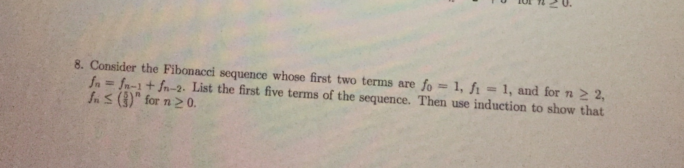 Solved Use either strong or weak induction to show (ie: | Chegg.com